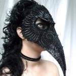 Raven Masquerade Mask, Gothic, Handmade on Luulla