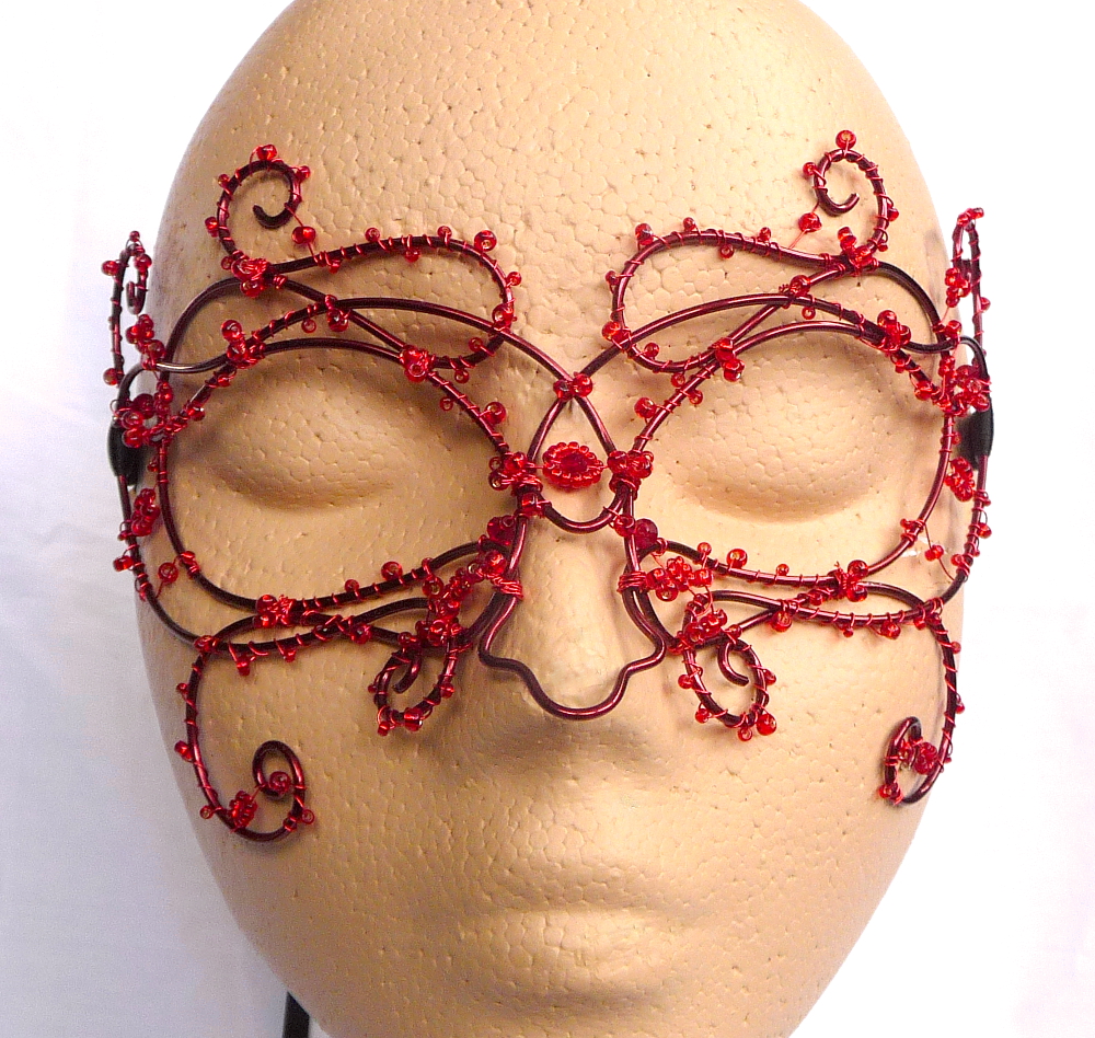 Red Vine Masquerade Mask on Luulla