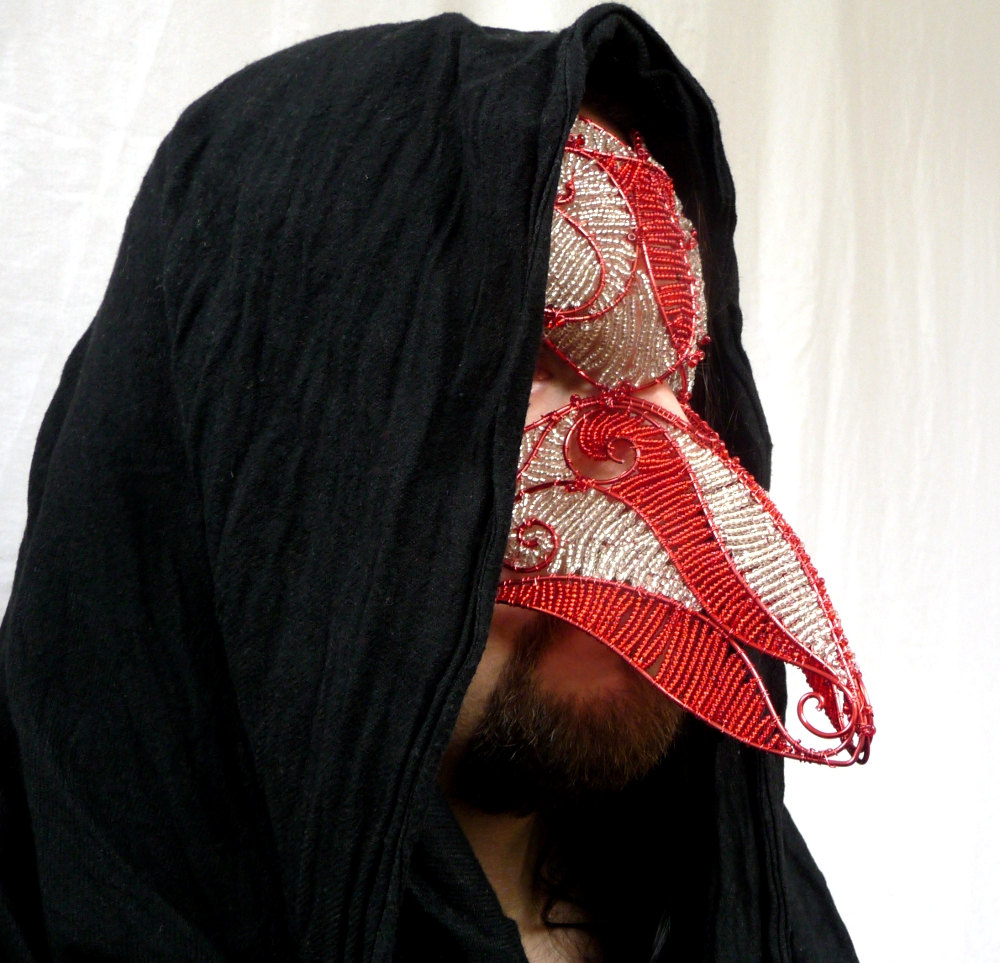 Grand Mens Venetian Wire Masquerade Mask, Handmade on Luulla