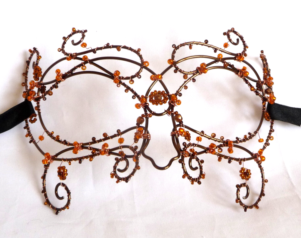 Bronze Wire Vine Masquerade Mask on Luulla